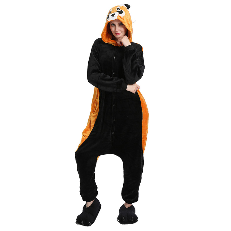 Raccoon Kigurumi Animal Onesie Pajama Costume for Adult