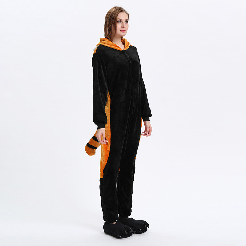 Raccoon Kigurumi Animal Onesie Pajama Costume for Adult