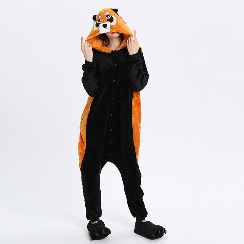 Raccoon Kigurumi Animal Onesie Pajama Costume for Adult