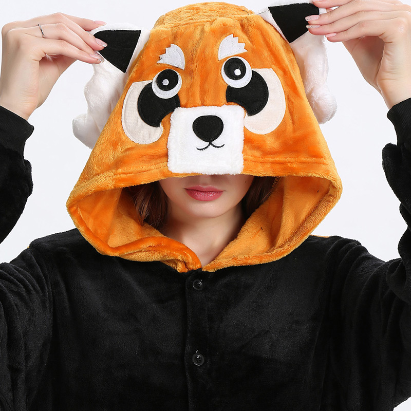 Raccoon Kigurumi Animal Onesie Pajama Costume for Adult